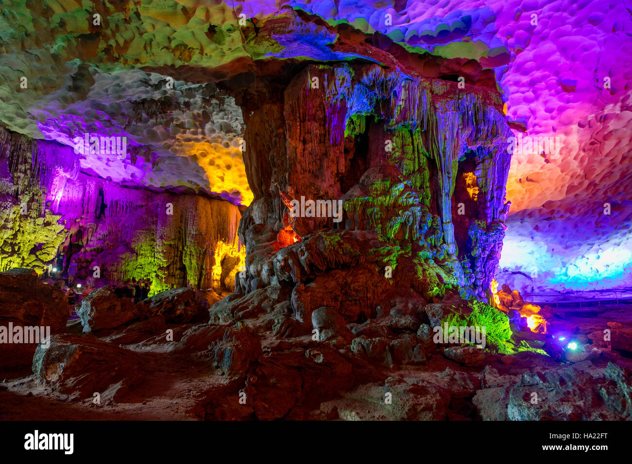 Hang Sung Sot Cave, Halong Bay, Vietnam, Asia Stock Photo - Alamy