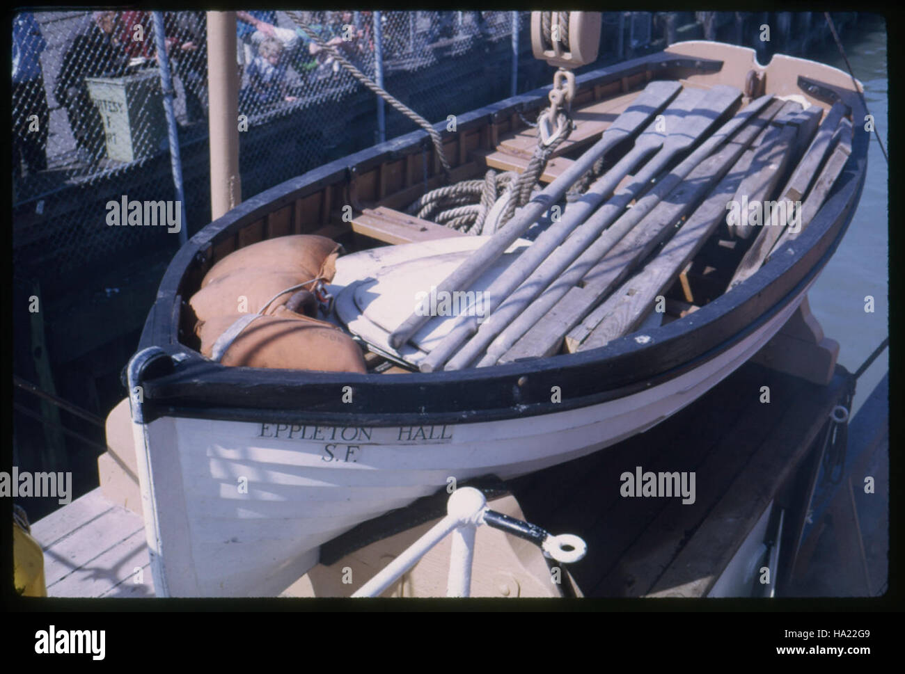 The Eppleton Hall tugboat, built in 1914, is pictured with its lifeboat ...