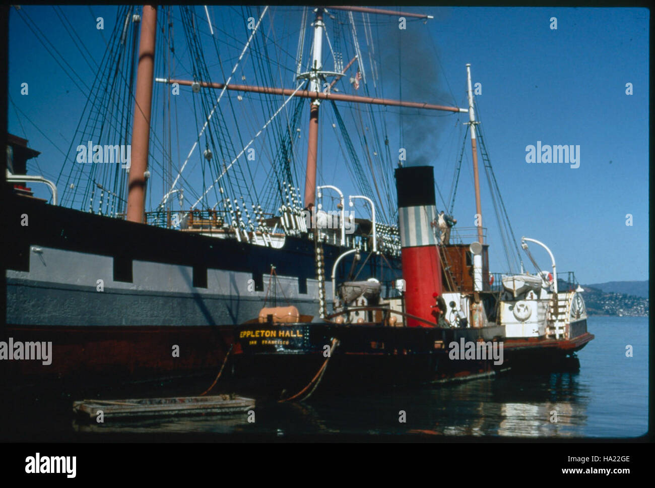 Eppleton Hall (built 1914) and Balclutha (built 1886) are historic ...