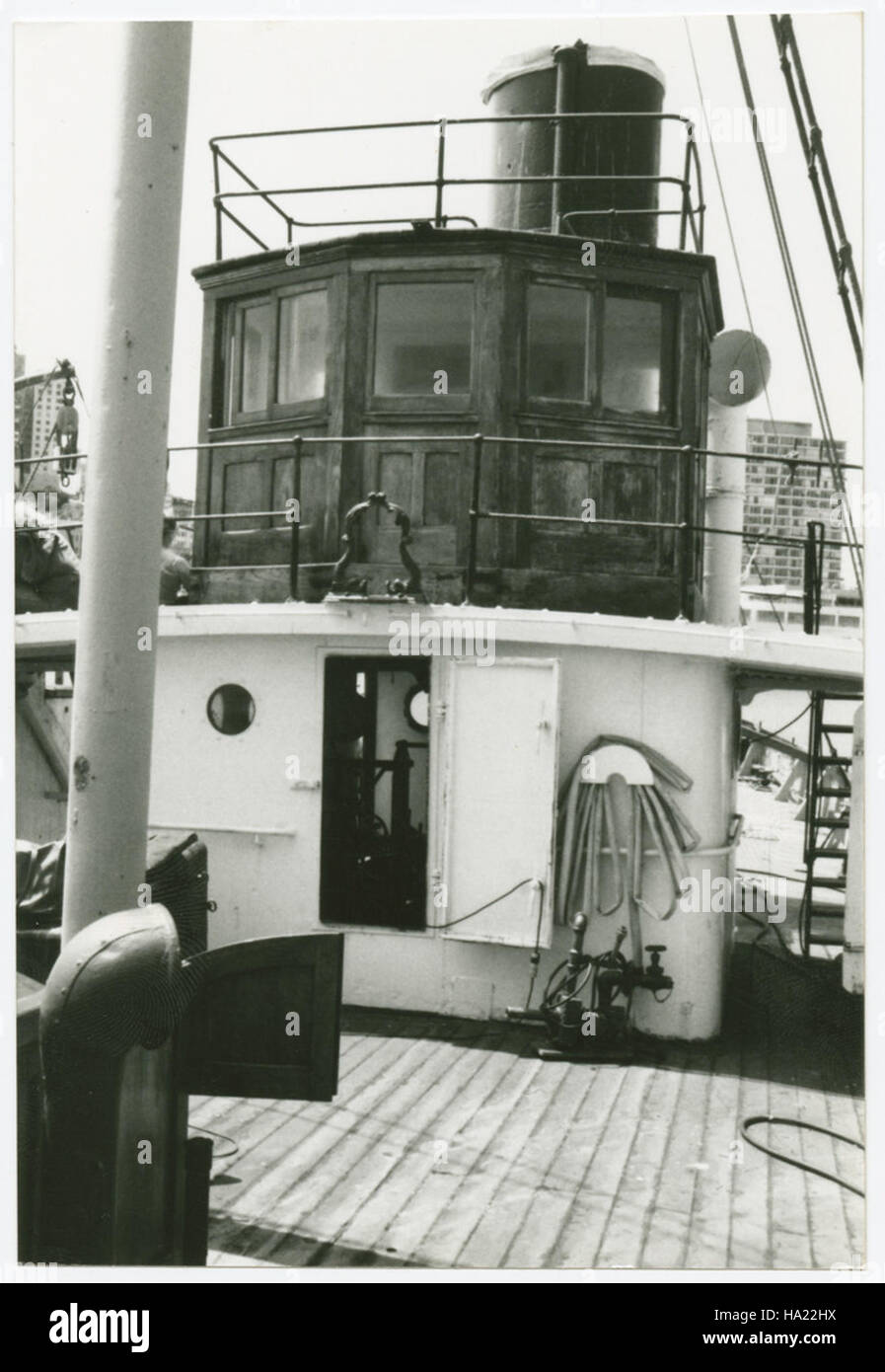 The deckhouse of the Wapama, a steam schooner built in 1915, is part of ...