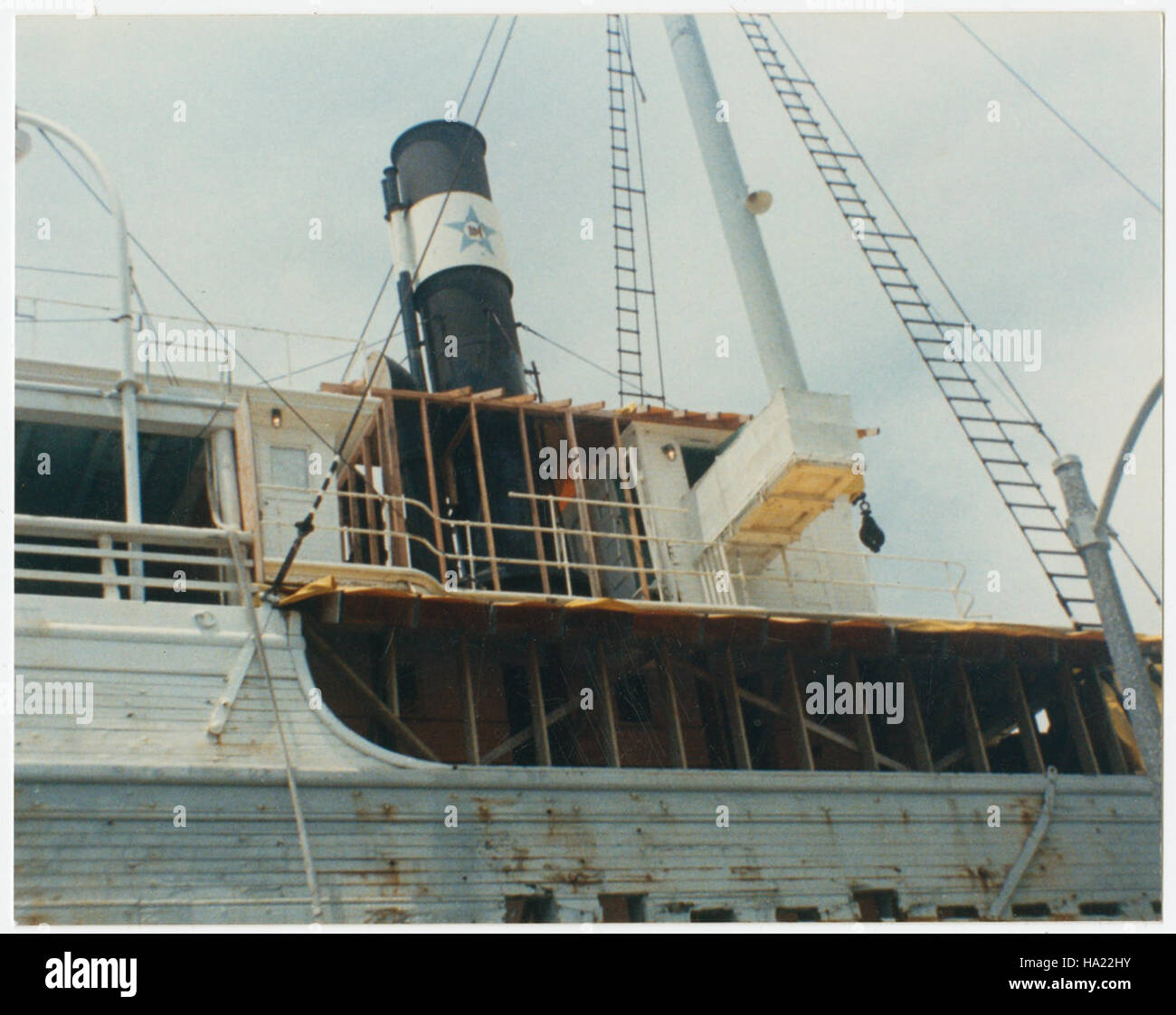 The Wapama, a steam schooner built in 1915, is seen from the dock in ...