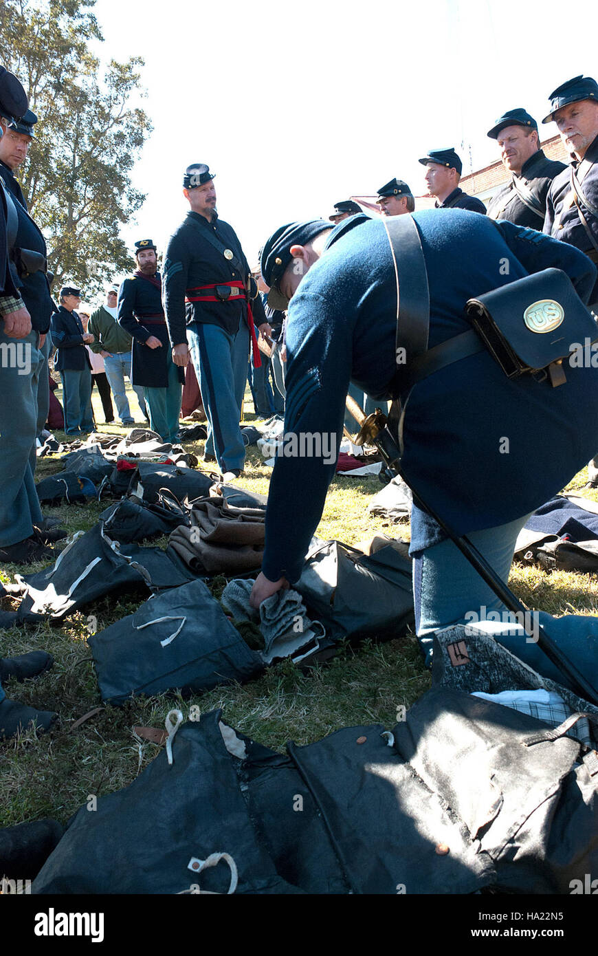 A historical image from Fort Pulaski National Monument shows soldiers ...
