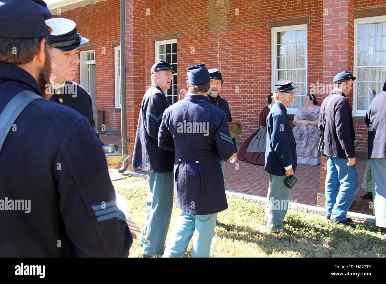 The Chow Line at Fort Pulaski National Park, illustrating the ...