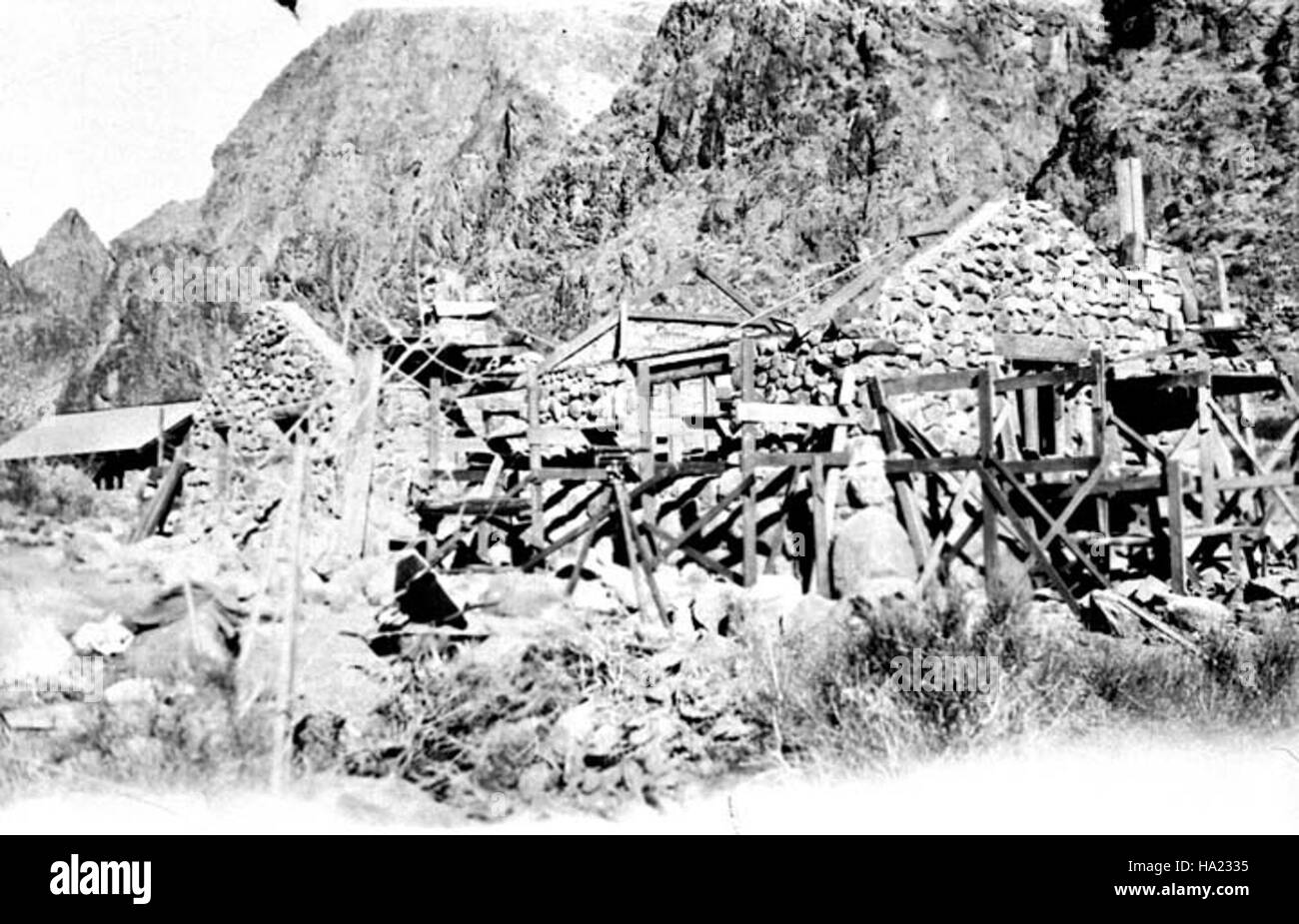 The historic Phantom Ranch Lodge, built in 1922, remains a key feature ...