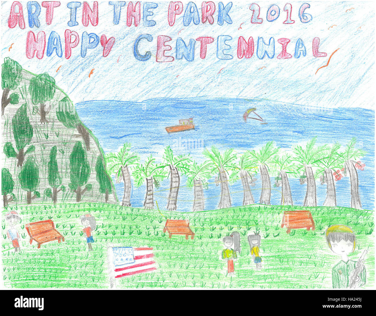 A historical photograph from the War in the Pacific National Historical ...