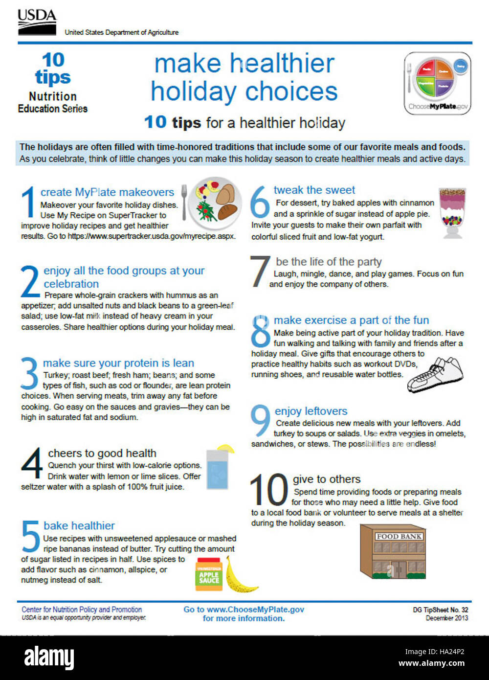 The USDA’s DG Tipsheet 32 offers advice on making healthier choices ...