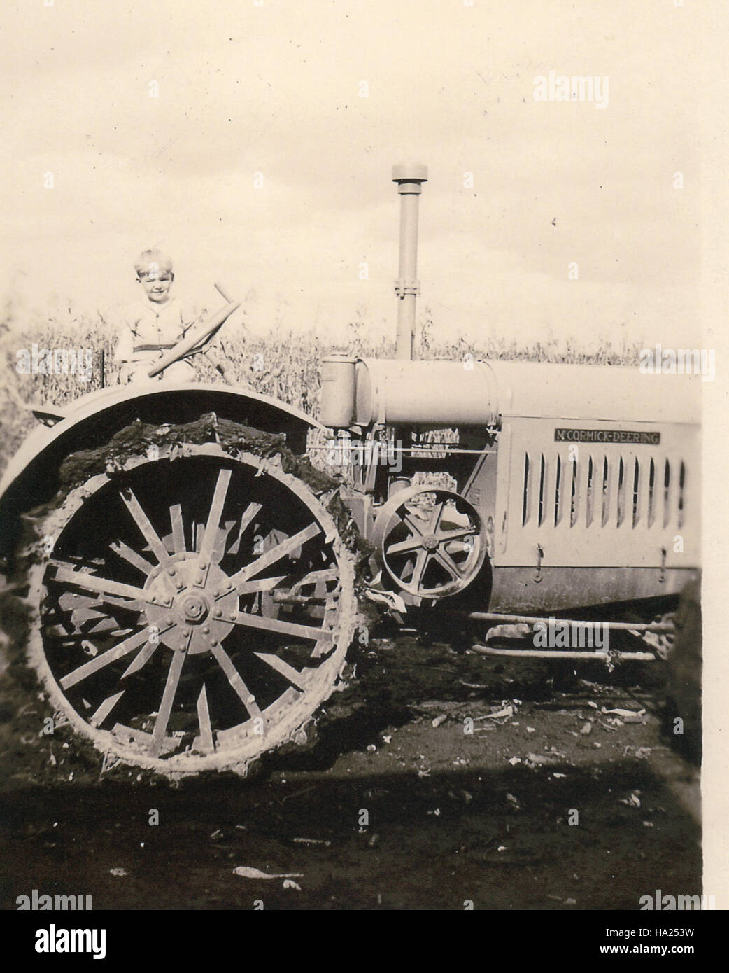 A three-year-old Wayne Erickson engaged with nature at an early age ...