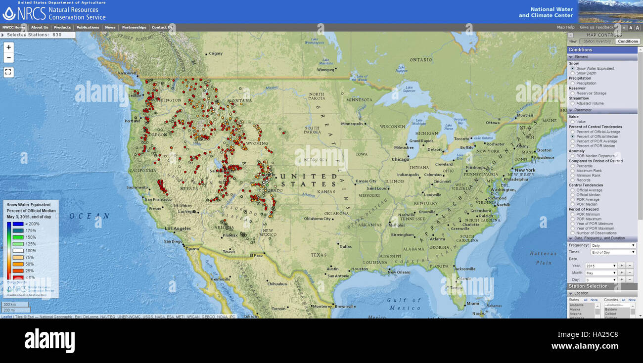 The USDA provides updated snowpack maps, offering important data to ...