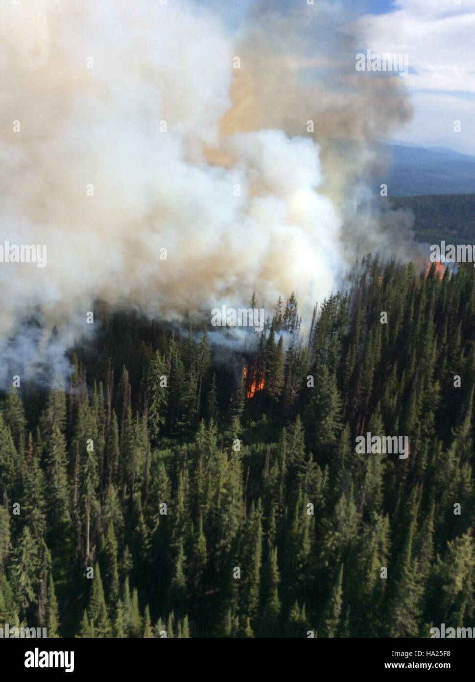 A wildfire event in Washington state, demonstrating the U.S. Department ...