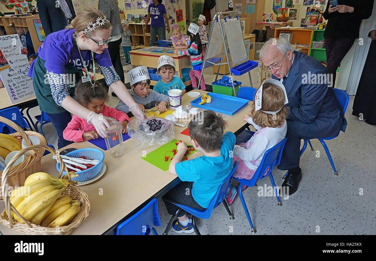 USDA Undersecretary Kevin Concannon engaged with preschool children at ...