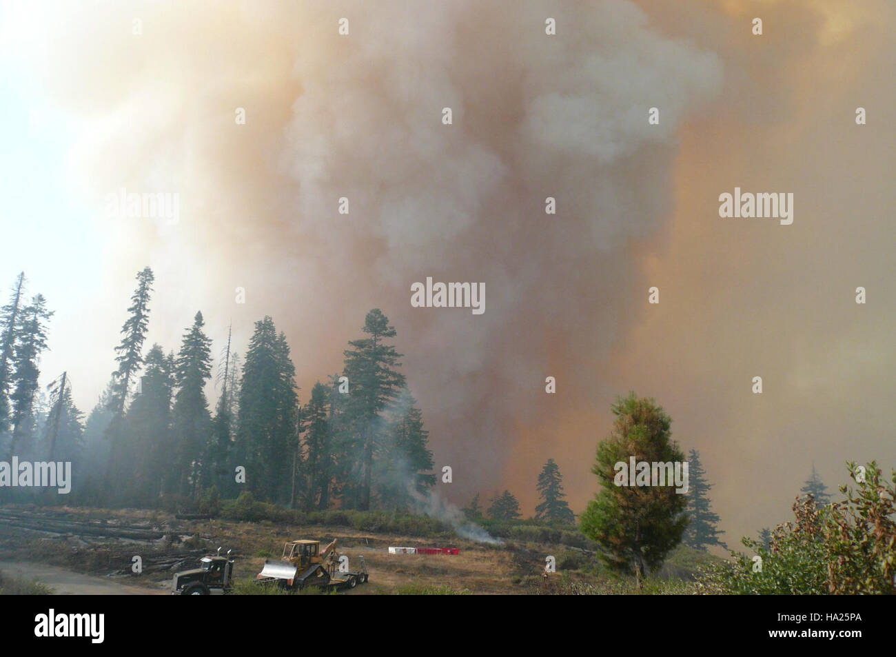 This photo shows the aftermath of a wildfire in California ...