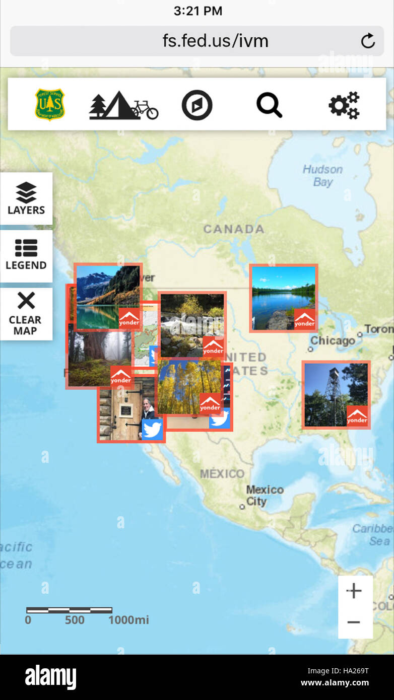 This image showcases the new U.S. Forest Service (FS) visitor map, a ...