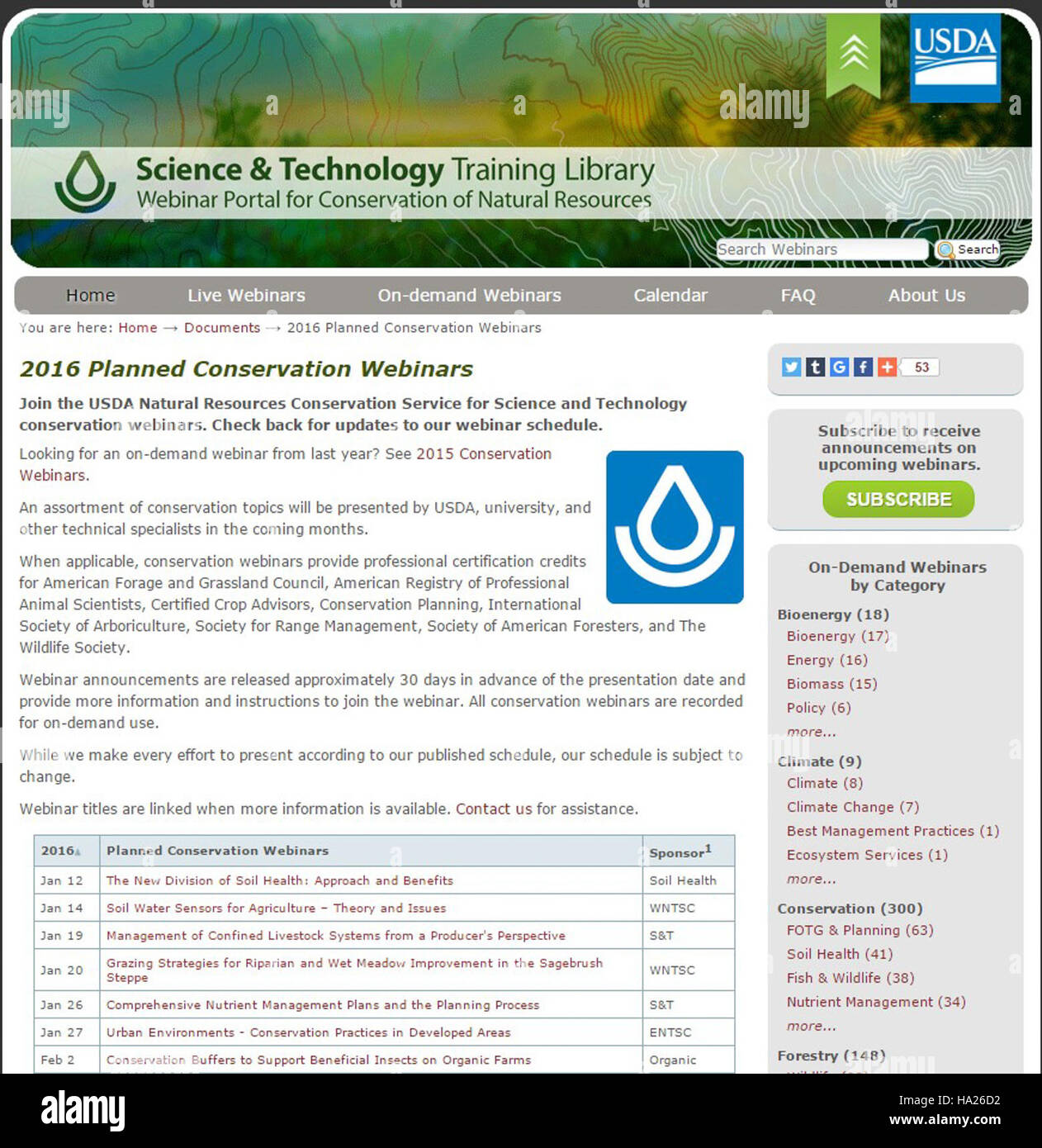 The 2016 Planned Conservation Webinars offered educational sessions on ...