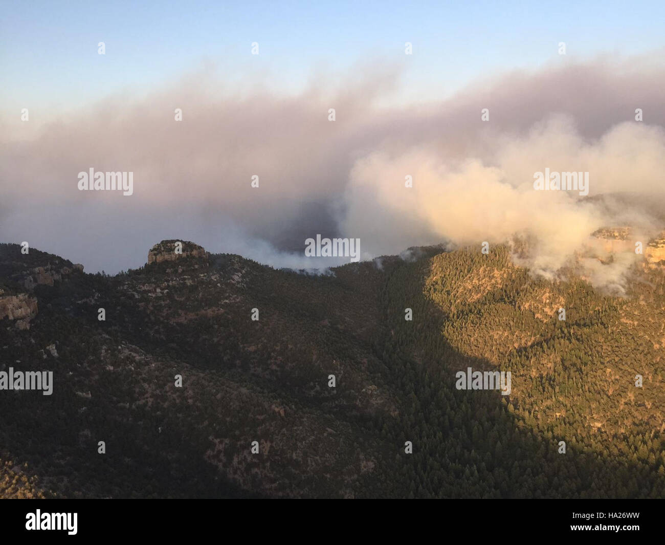 The Tonto National Forest in Arizona experiences a wildfire, an ongoing ...