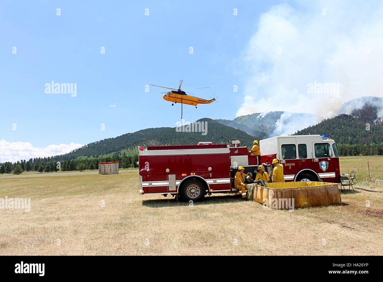 The Crow Peak Fire, located near the Black Hills, is a wildfire that ...