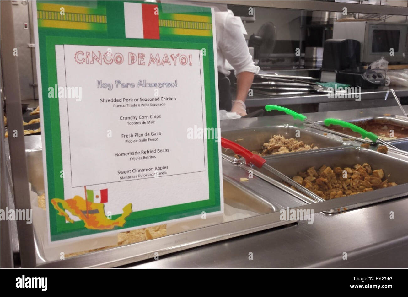 A lunchroom menu board at a national park displays healthy, locally ...