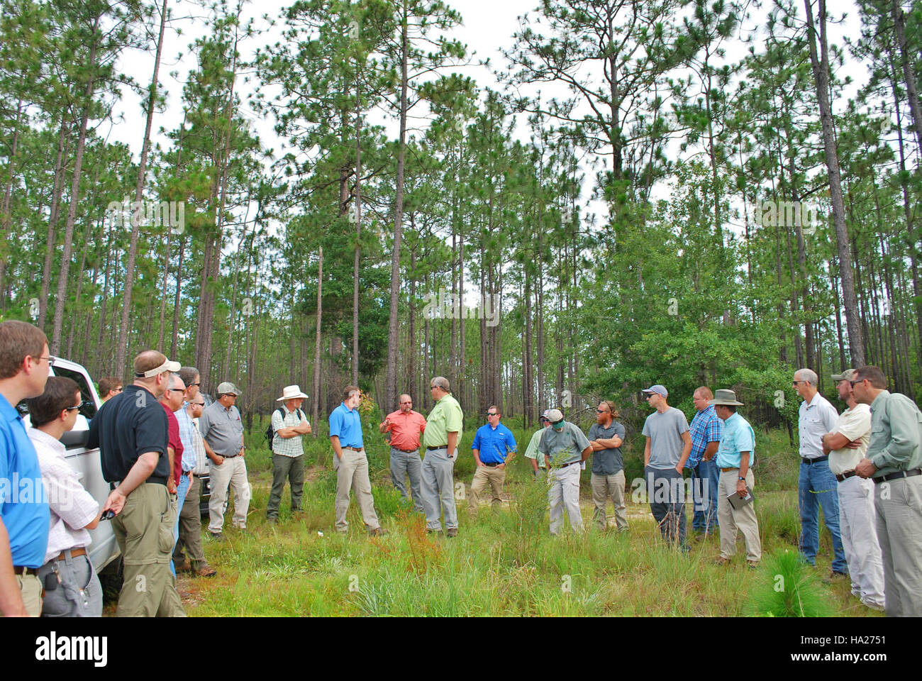 A tour of the RCPP (Regional Conservation Partnership Program) project ...