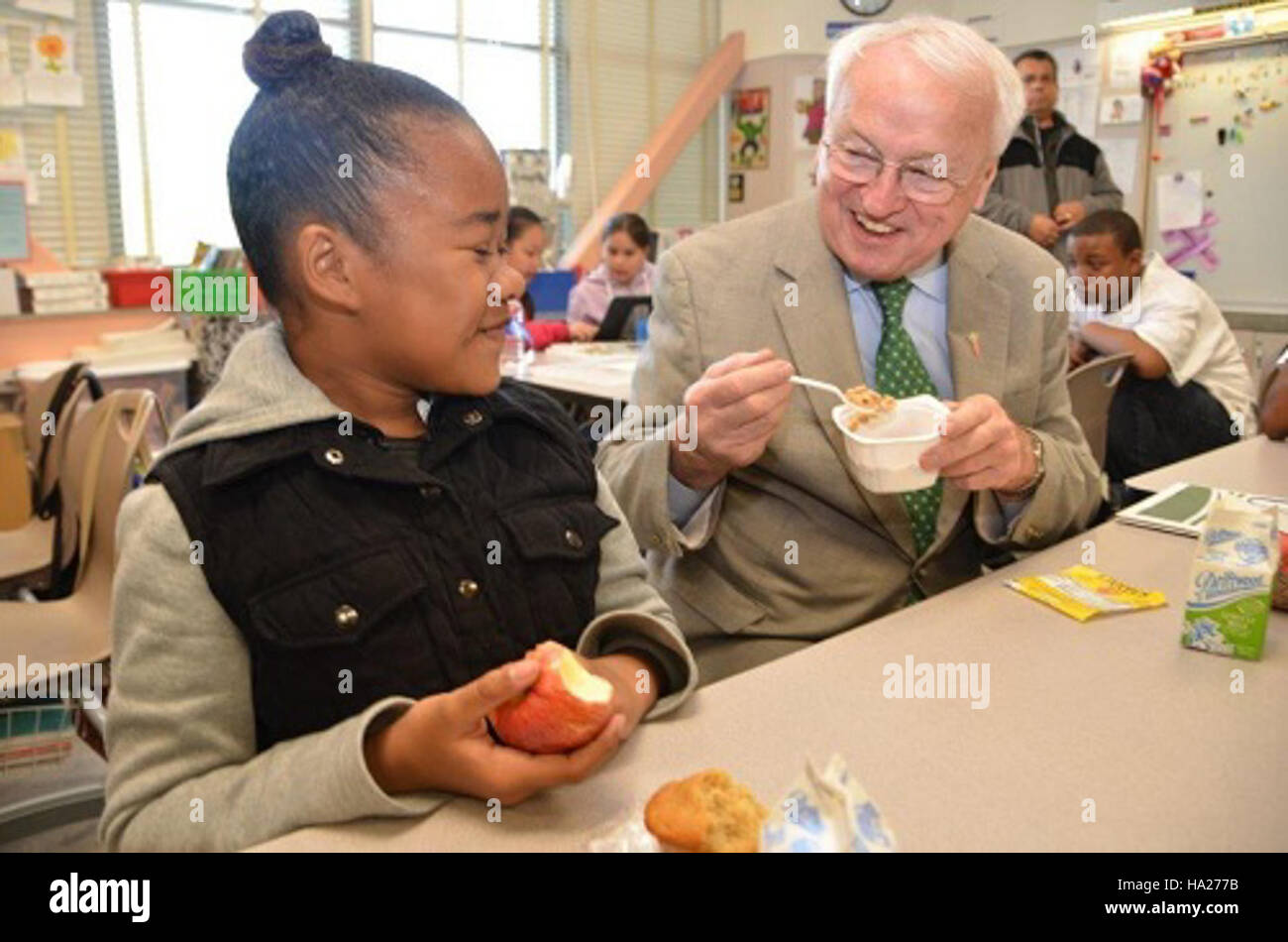 Under Secretary Kevin Concannon meets with a student to discuss ...