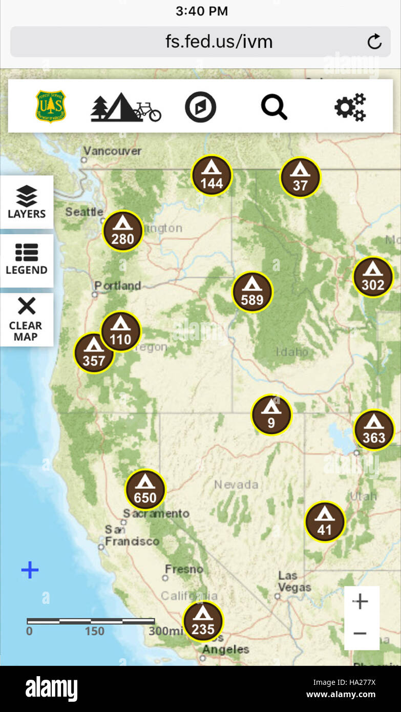 This image shows a new visitor map for a U.S. national park, created by ...