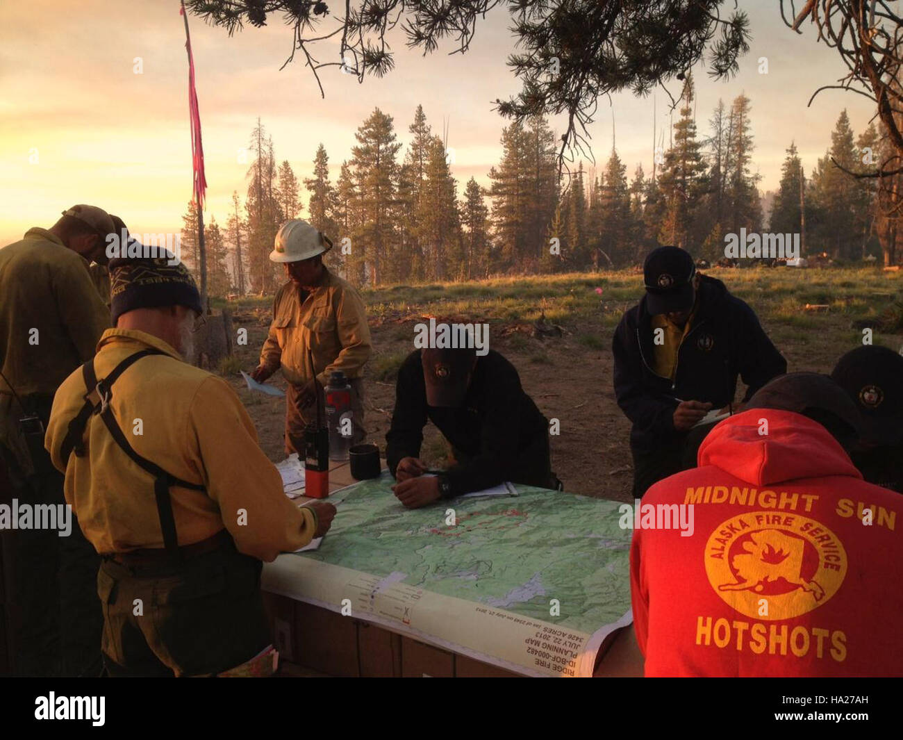 The Forest Fire Ridge Fire in 2013 burned in national park land ...