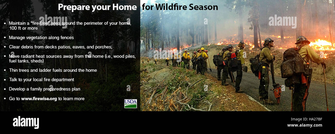 The USDA's Wildfire Preparedness Checklist helps communities and park ...
