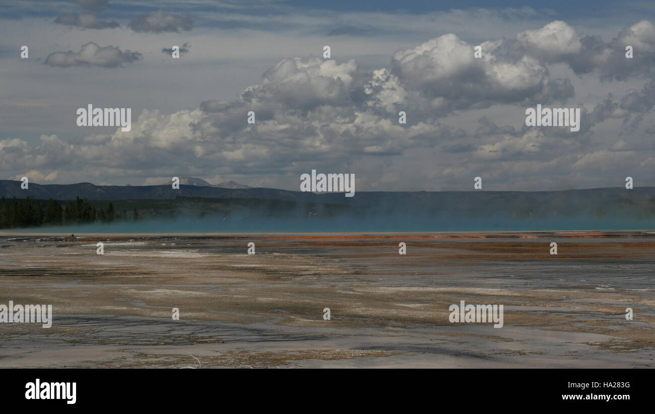 The Grand Prismatic Spring in Yellowstone National Park is the largest ...