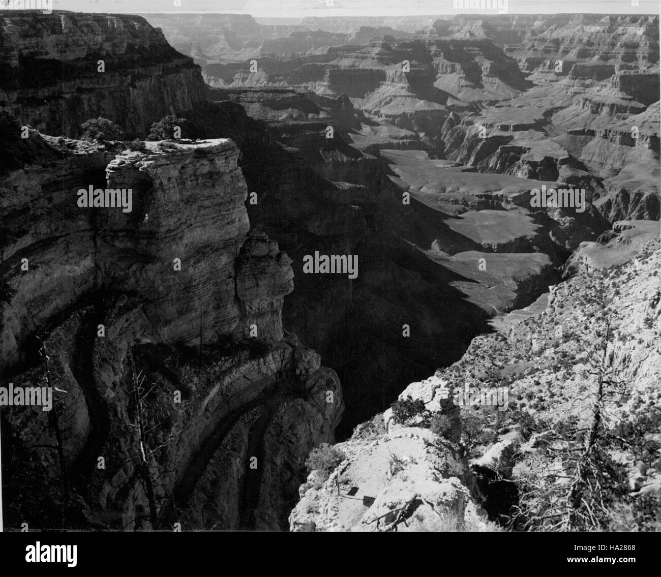 Views grand canyon from Black and White Stock Photos & Images - Alamy