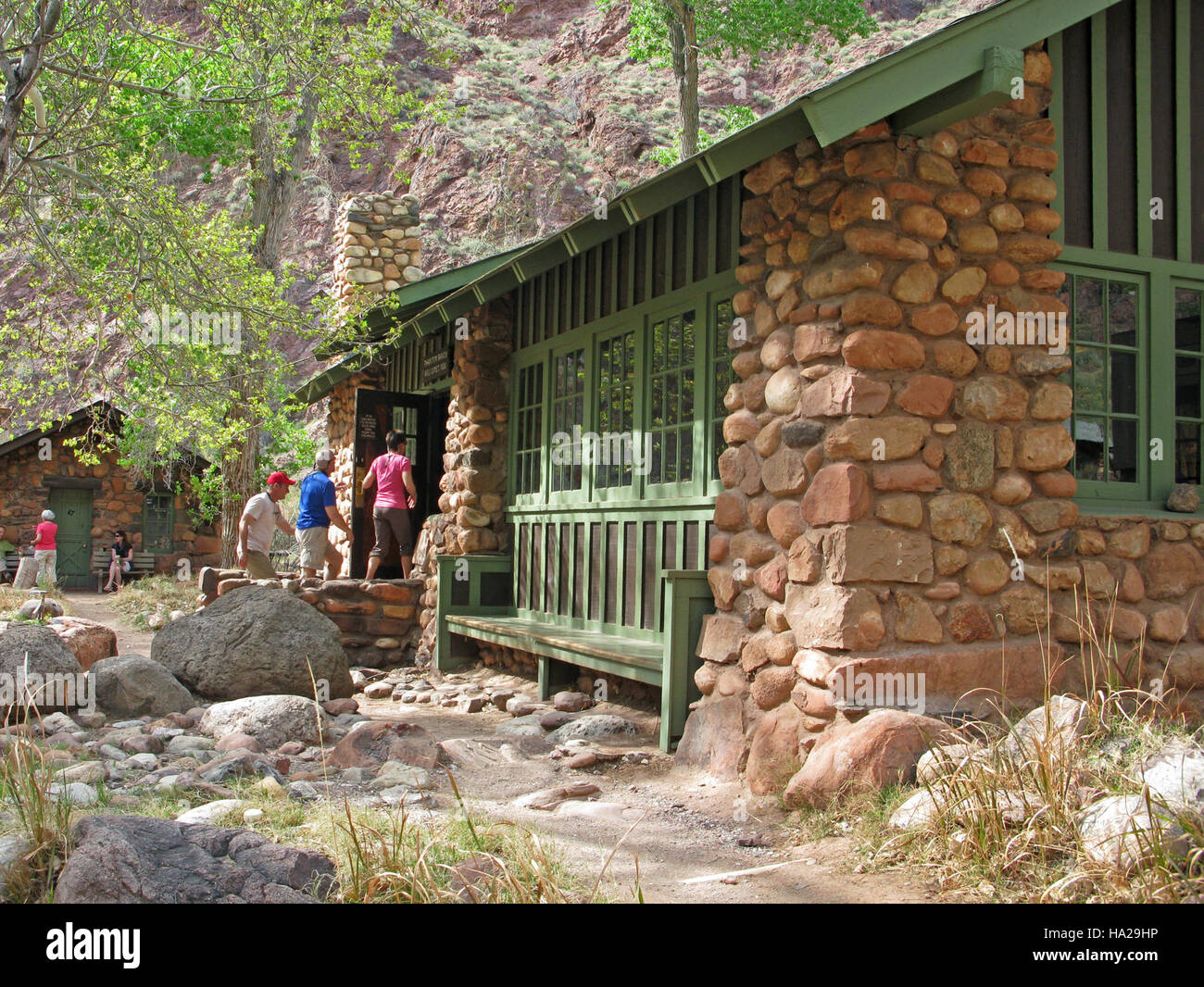 Phantom Ranch Lodge, located within the Grand Canyon National Park ...