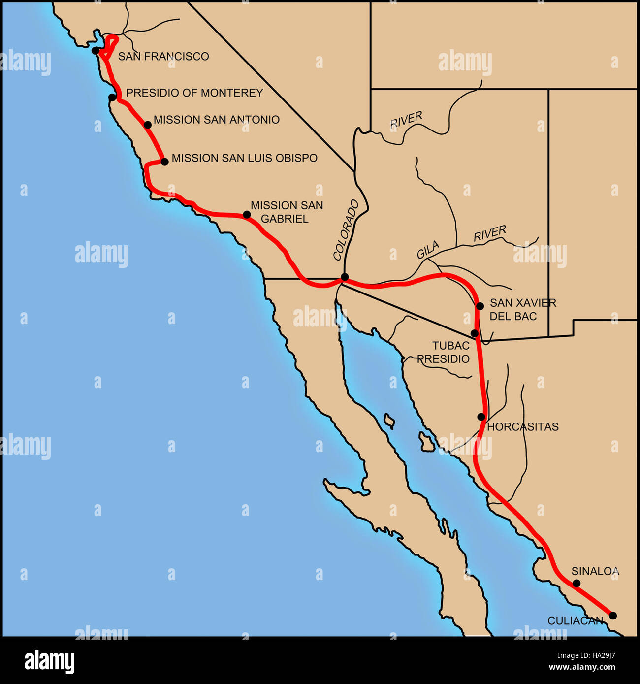 The Anza Expedition Route National Park preserves the historic path ...