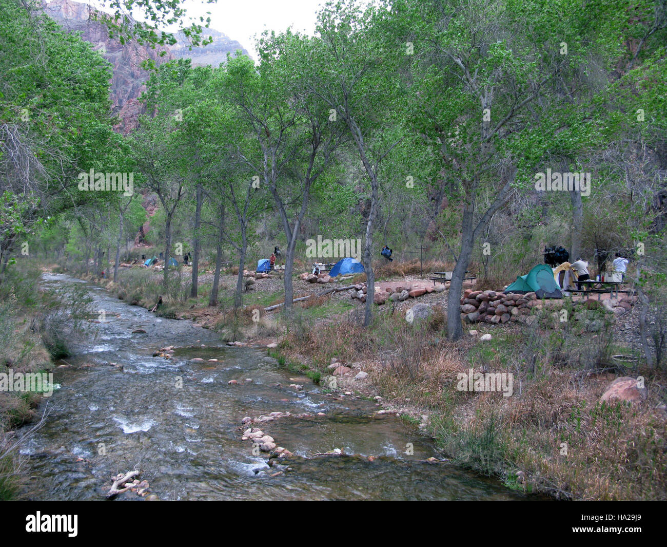 The Grand Canyon's Bright Angel Campground is a popular destination for ...