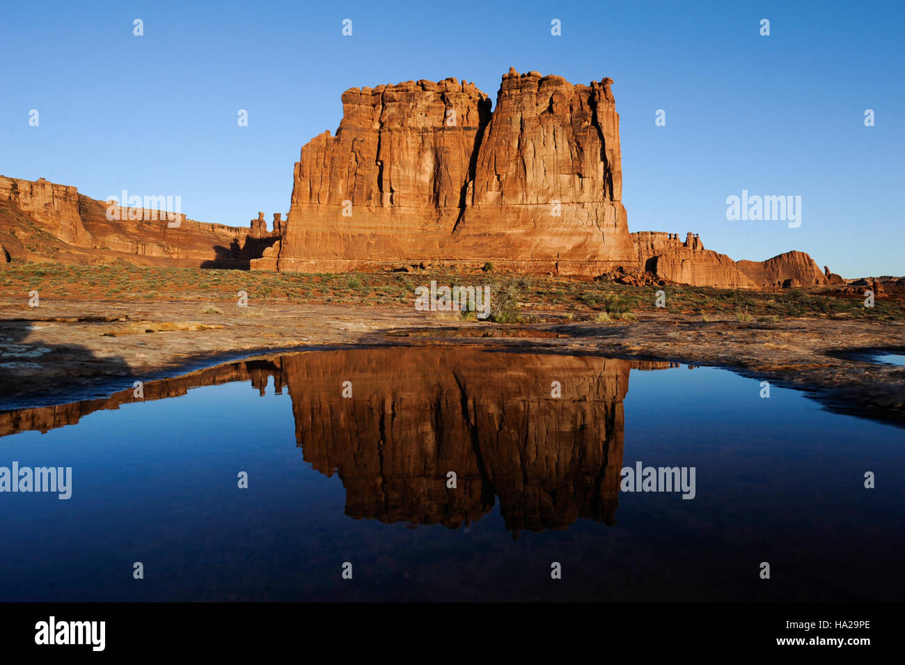 Pothole Reflection is a striking landscape feature at Arches National ...