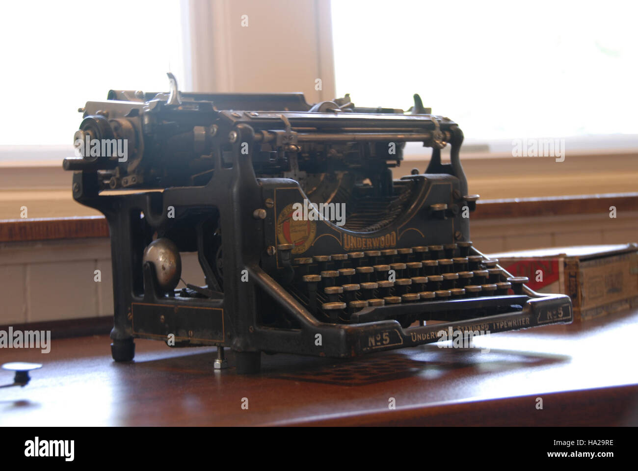 A historic image from Valley Forge National Park, showing a typewriter ...
