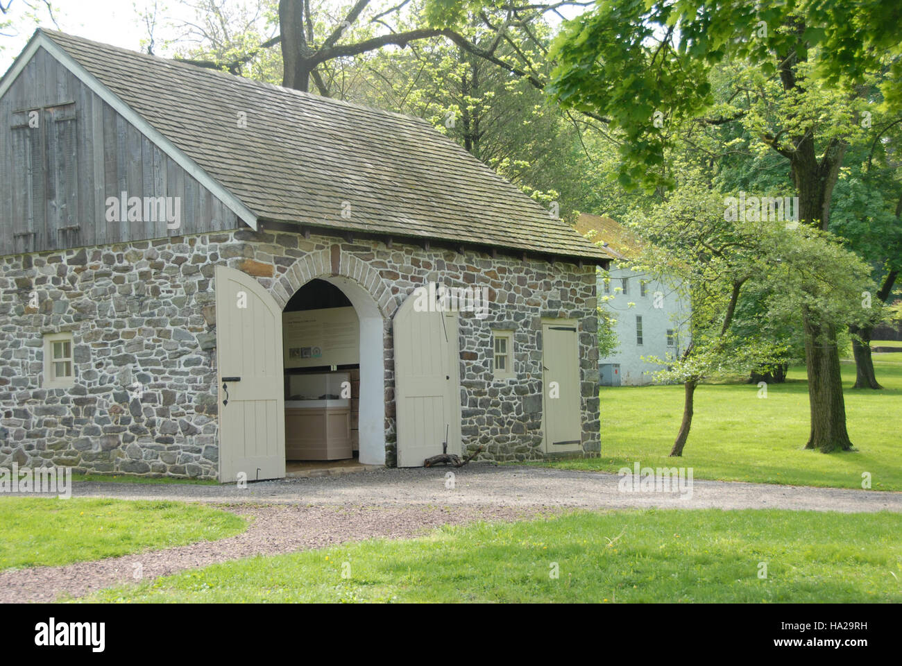 The stables at Washington’s Headquarters National Park in Valley Forge ...