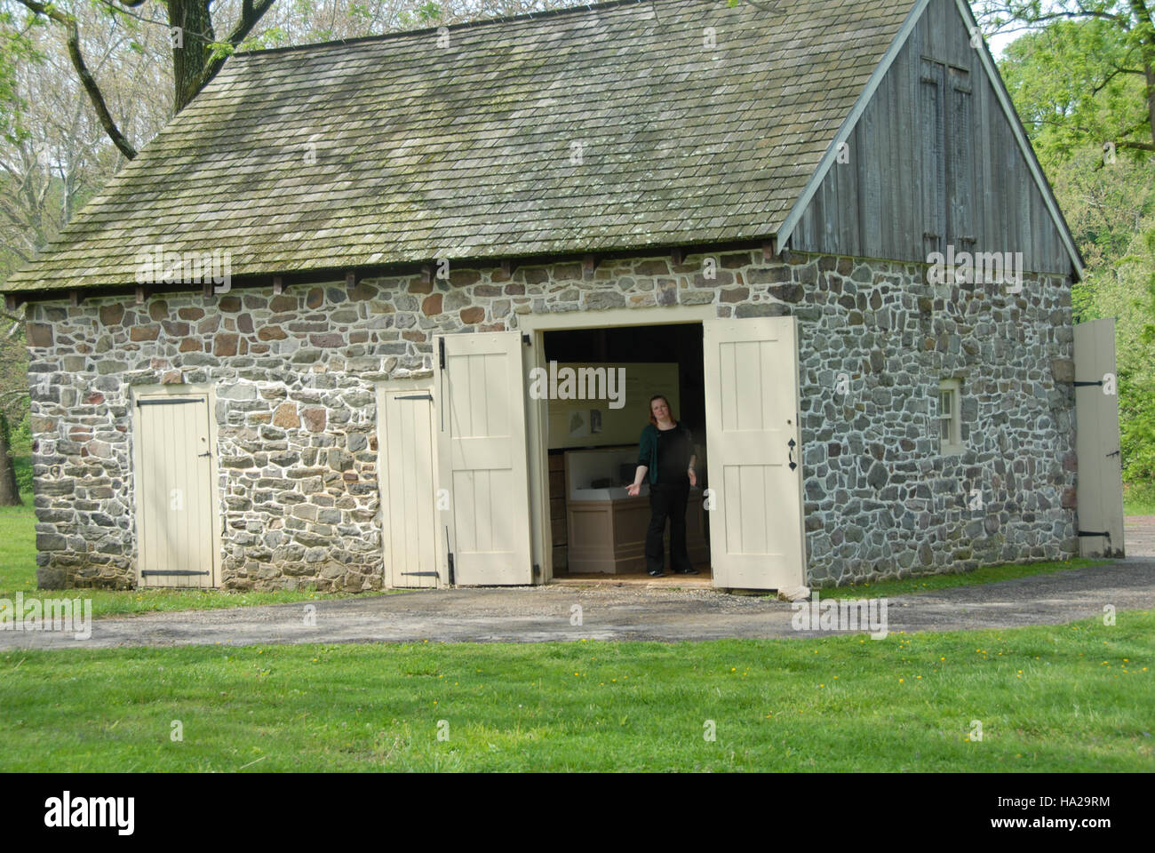 The stables at Washington’s Headquarters National Park provide a ...