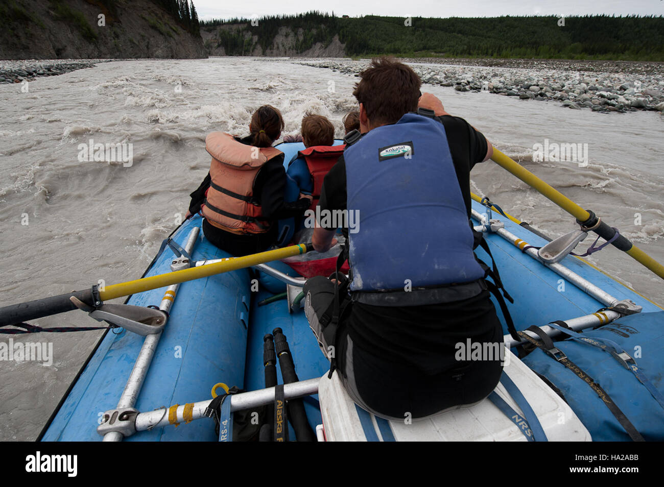A river floating expedition in Wrangell-St. Elias National Park ...