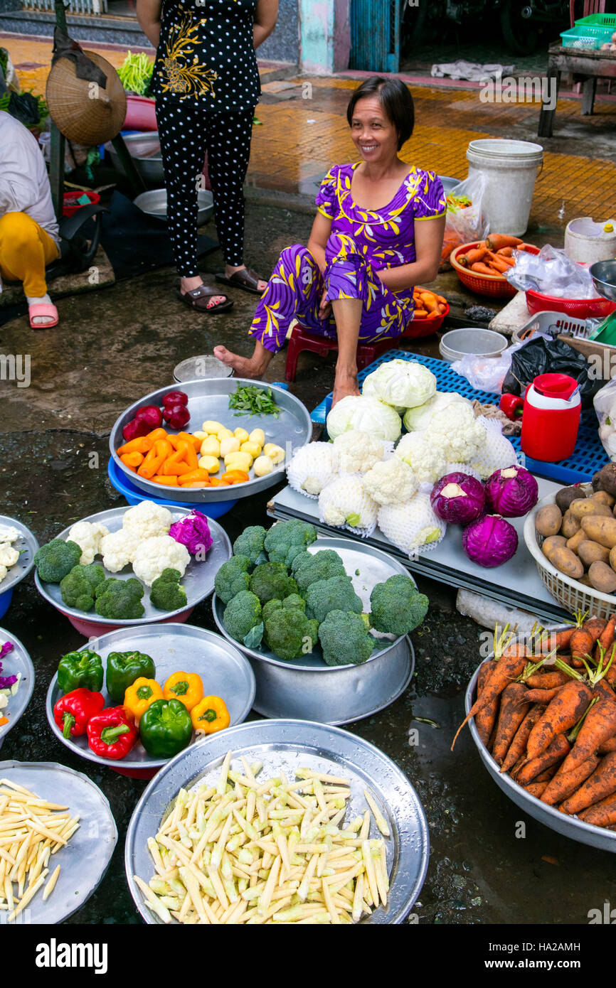 Market, Sa Dec, Mekong River, Vietnam, Asia Stock Photo - Alamy