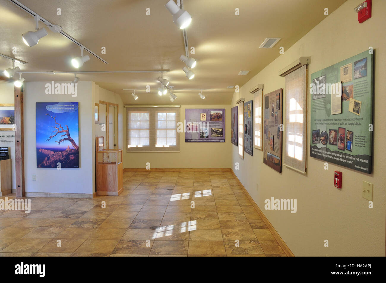 This photograph showcases the Desert View Visitor Center Exhibit Room ...