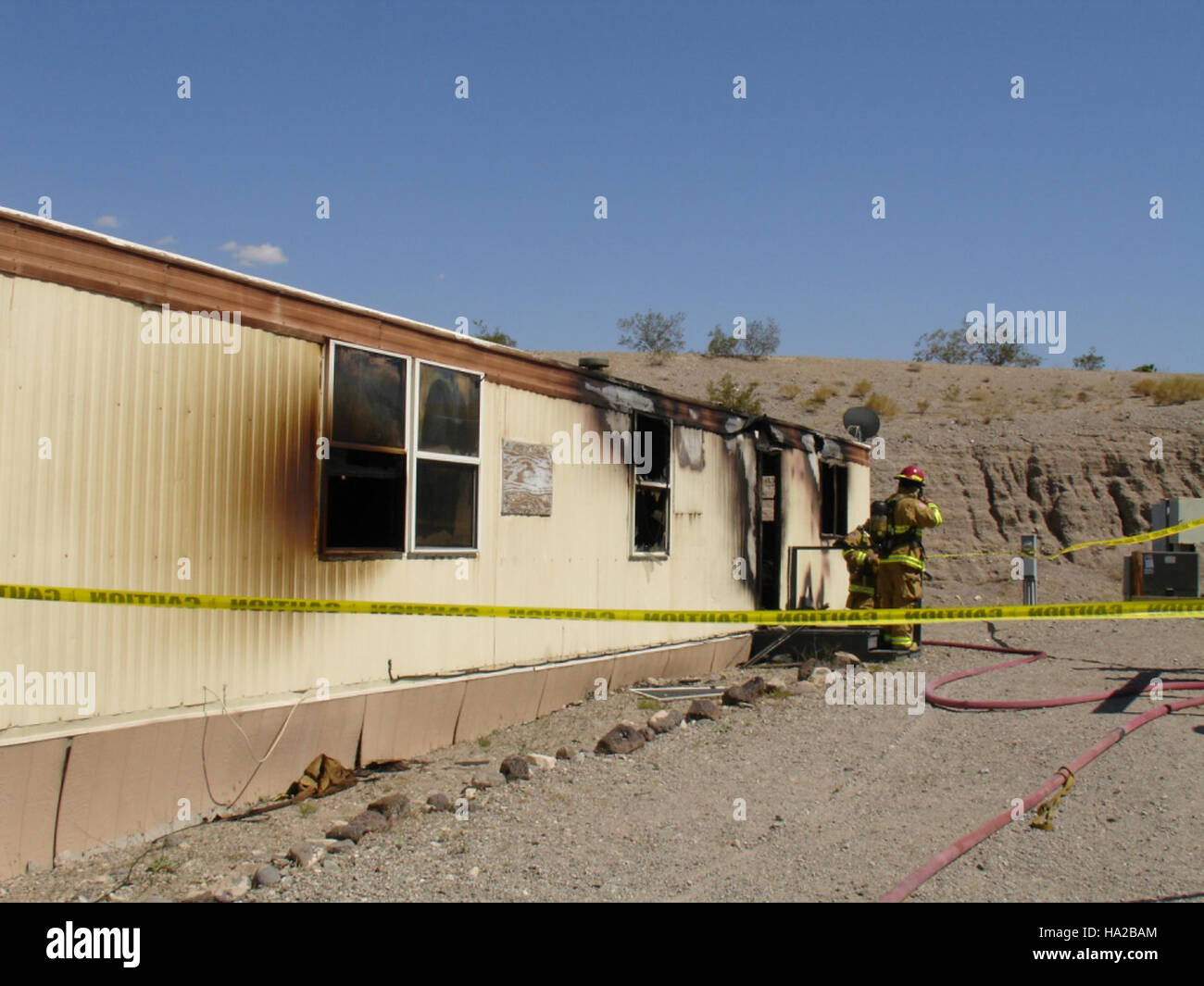 The National Park Service (NPS) responds to a trailer fire at Temple ...