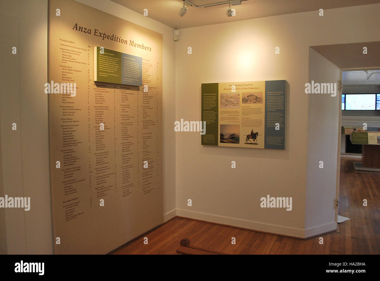 The *Anza Trail Permanent Exhibit* showcases the history of the Anza ...