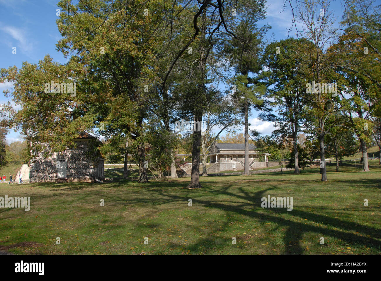 This photo from Valley Forge National Park captures a historical train ...