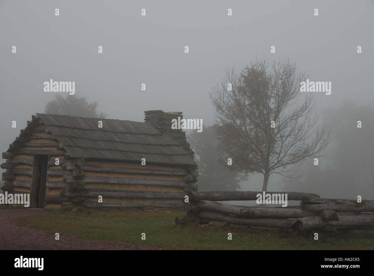 Fall fog at Valley Forge National Park highlights the park’s stunning ...