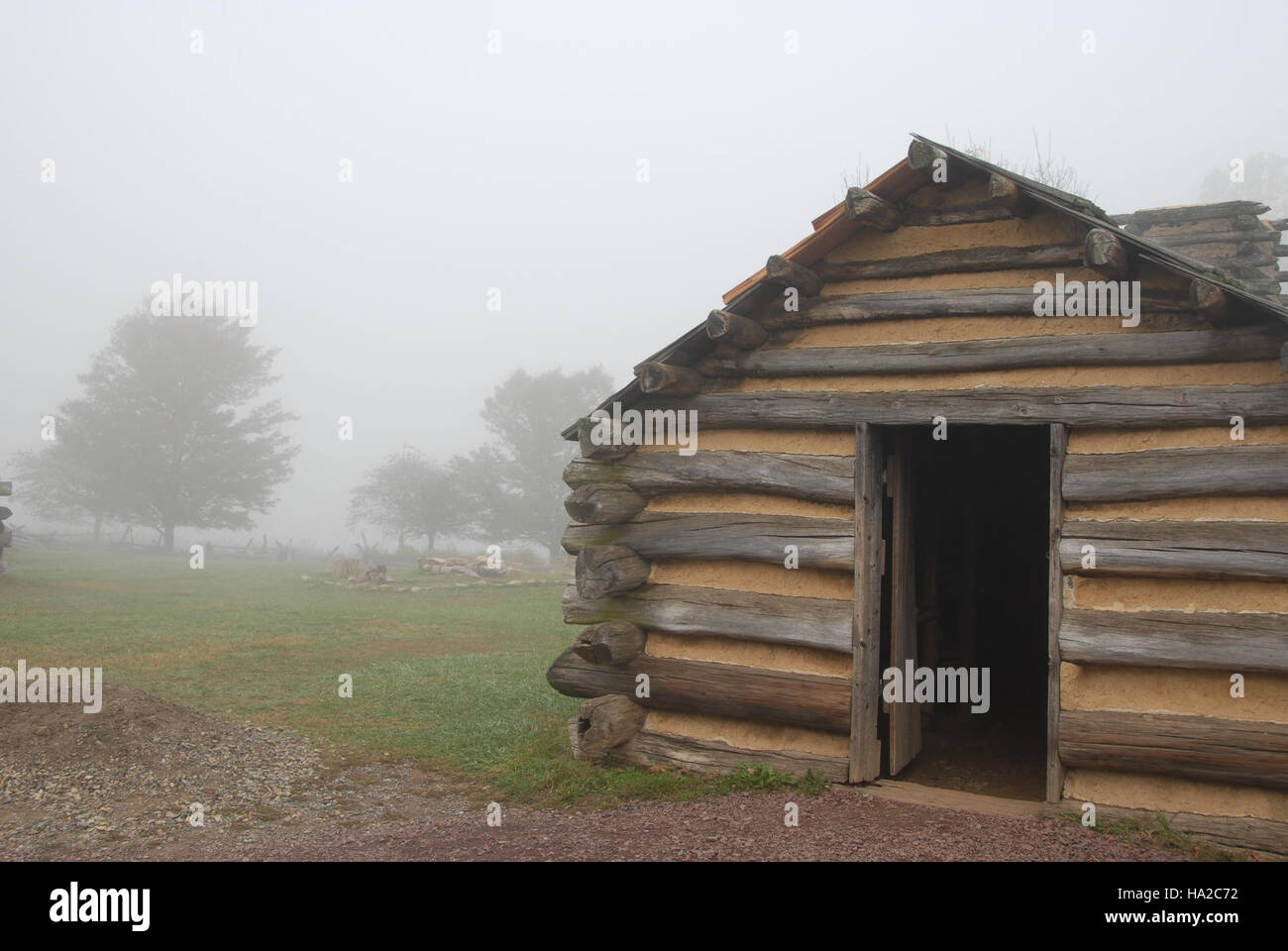 The Fall Fog at Valley Forge National Park creates a serene, mist ...