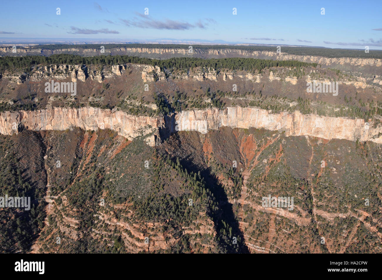 Aerial view of the Grand Canyon, showcasing the Tail of Dragon area as ...