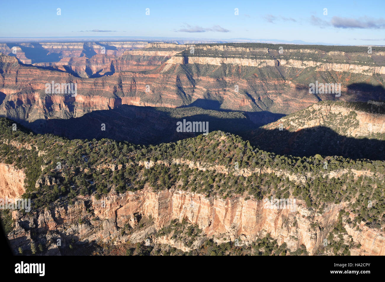 An aerial view of the Grand Canyon, taken as part of the Grand Canyon's ...
