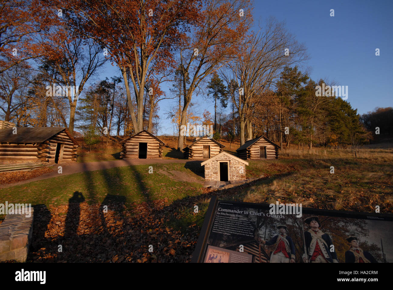 The guard huts at Valley Forge National Park, historical structures ...