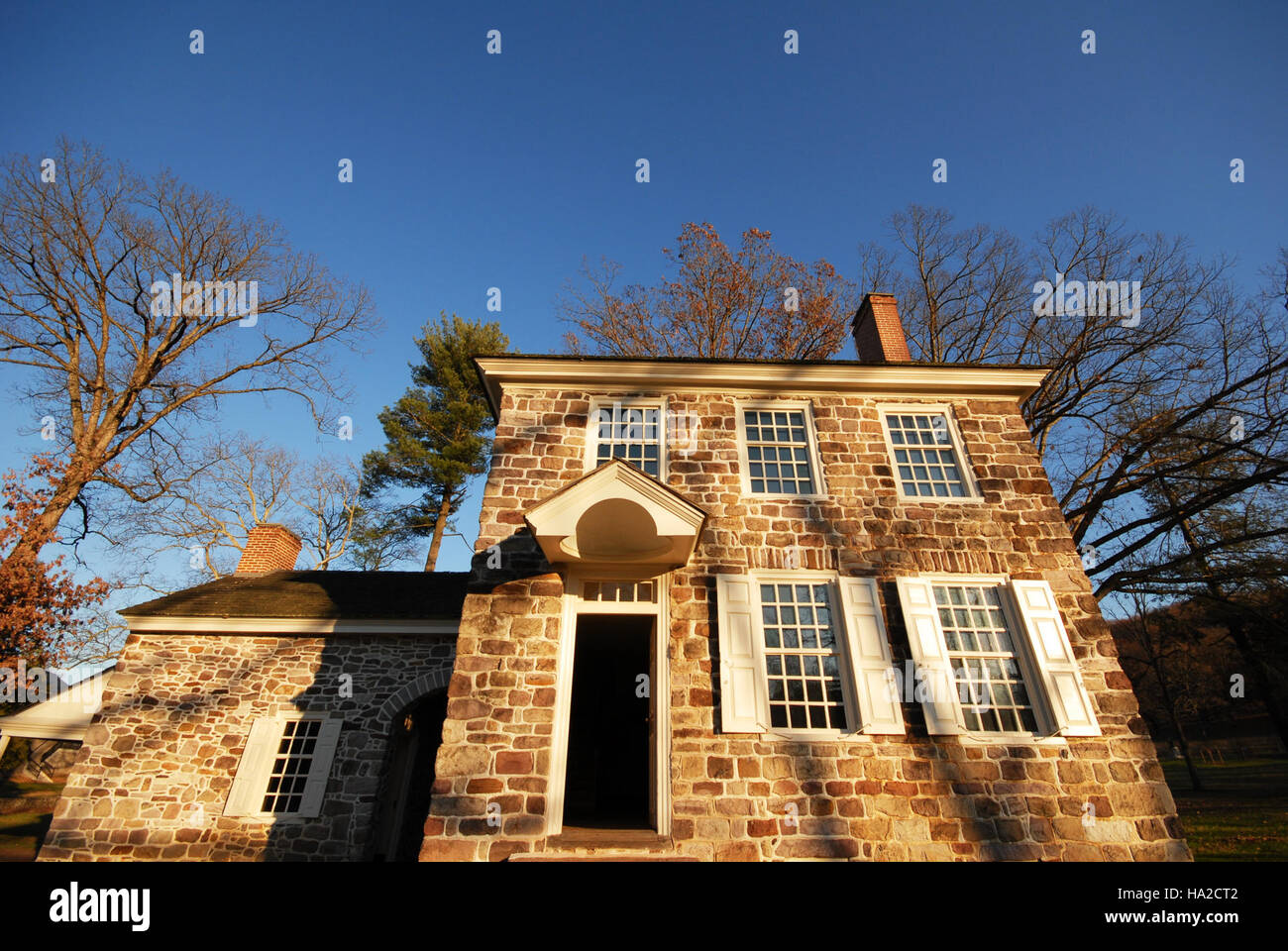 A wide-angle view of Valley Forge National Park headquarters showcases ...
