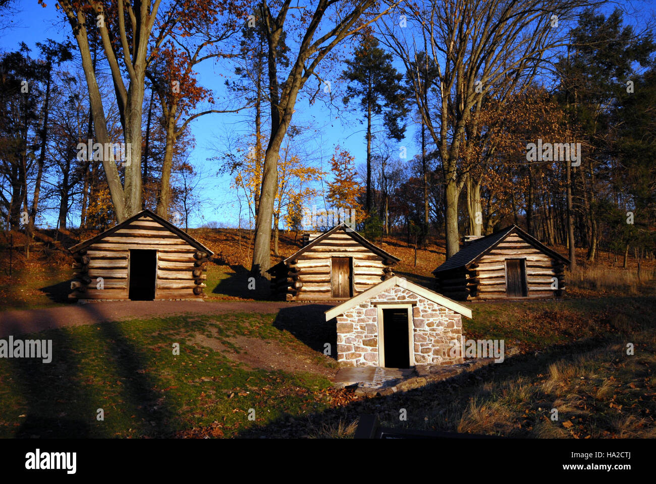 Guard huts in Valley Forge National Historical Park serve as a reminder ...