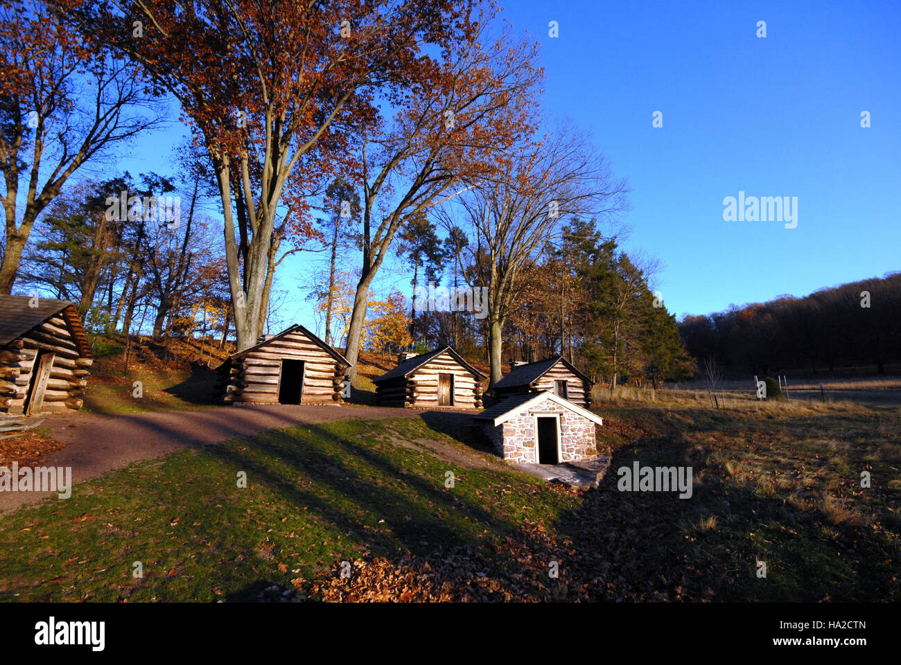 The Guard Huts at Valley Forge National Historical Park are a ...
