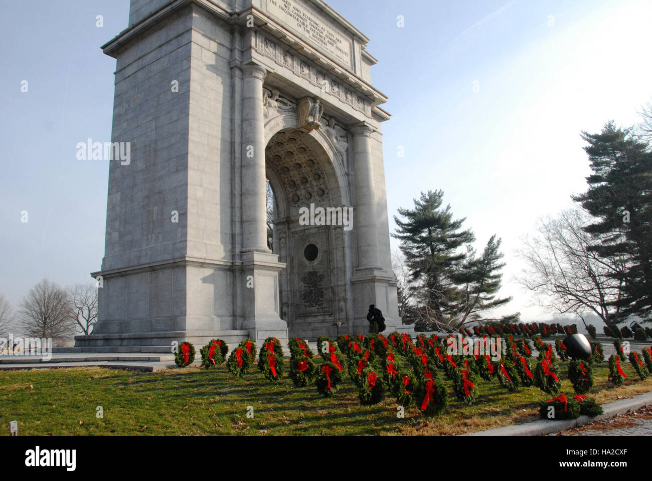 The Washington's Headquarters Arch in Valley Forge National Historical ...