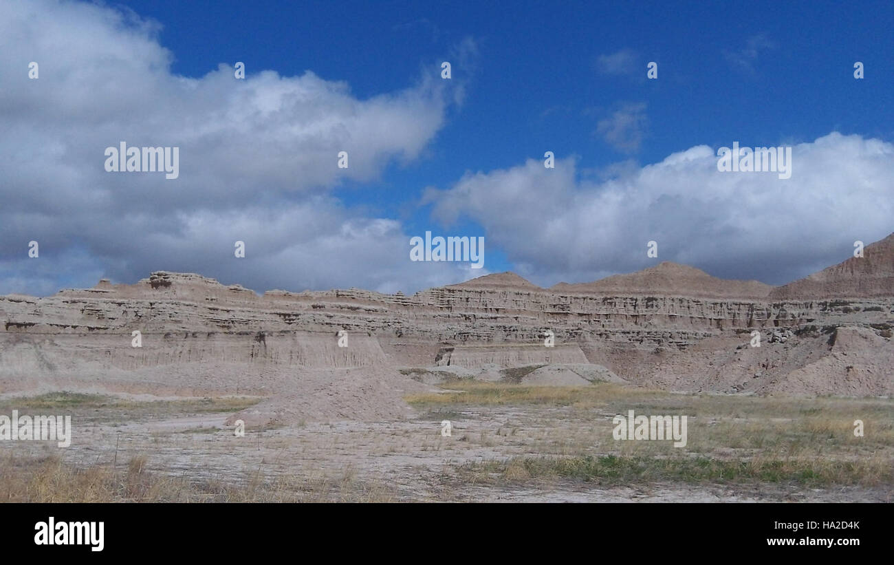 Captured during a visit to Badlands National Park, this photo shows two ...